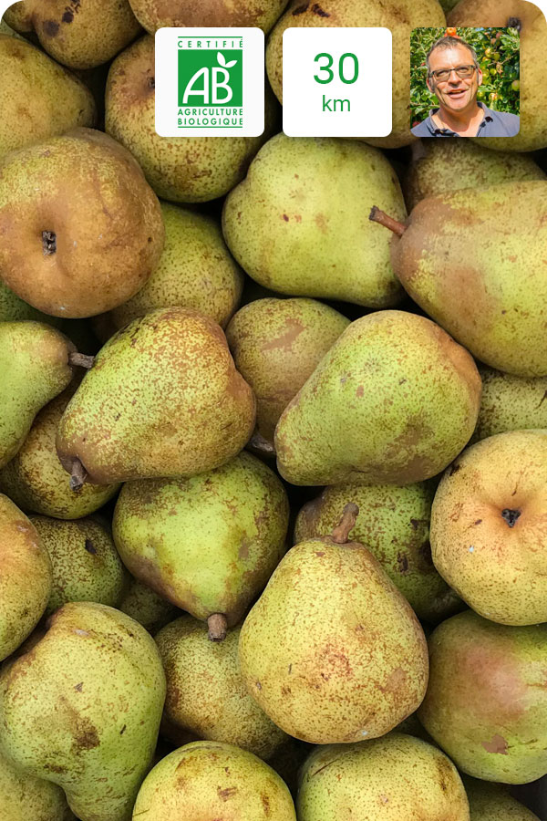 Poires Doyenné du Comice bio - 1 kg - Lioca